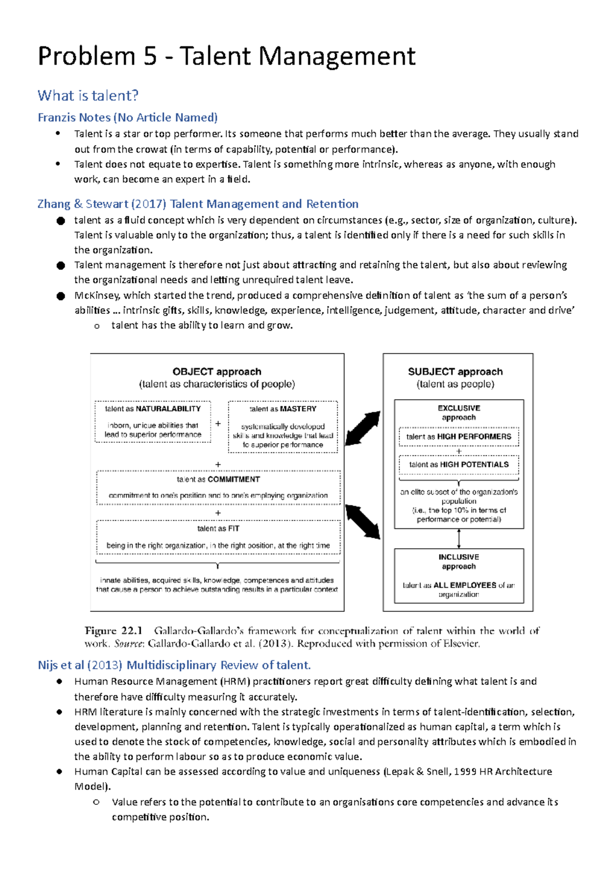 Problem 5 - Talent Management - Problem 5 - Talent Management What is ...