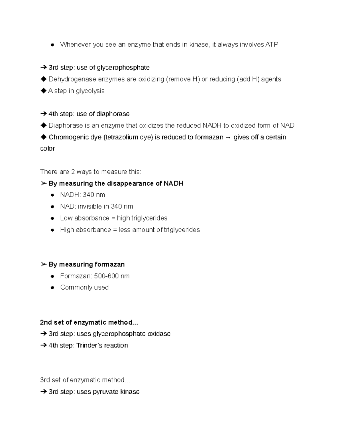 Lipids AND Lipoproteins LAB Notes PART 6 - Whenever you see an enzyme ...