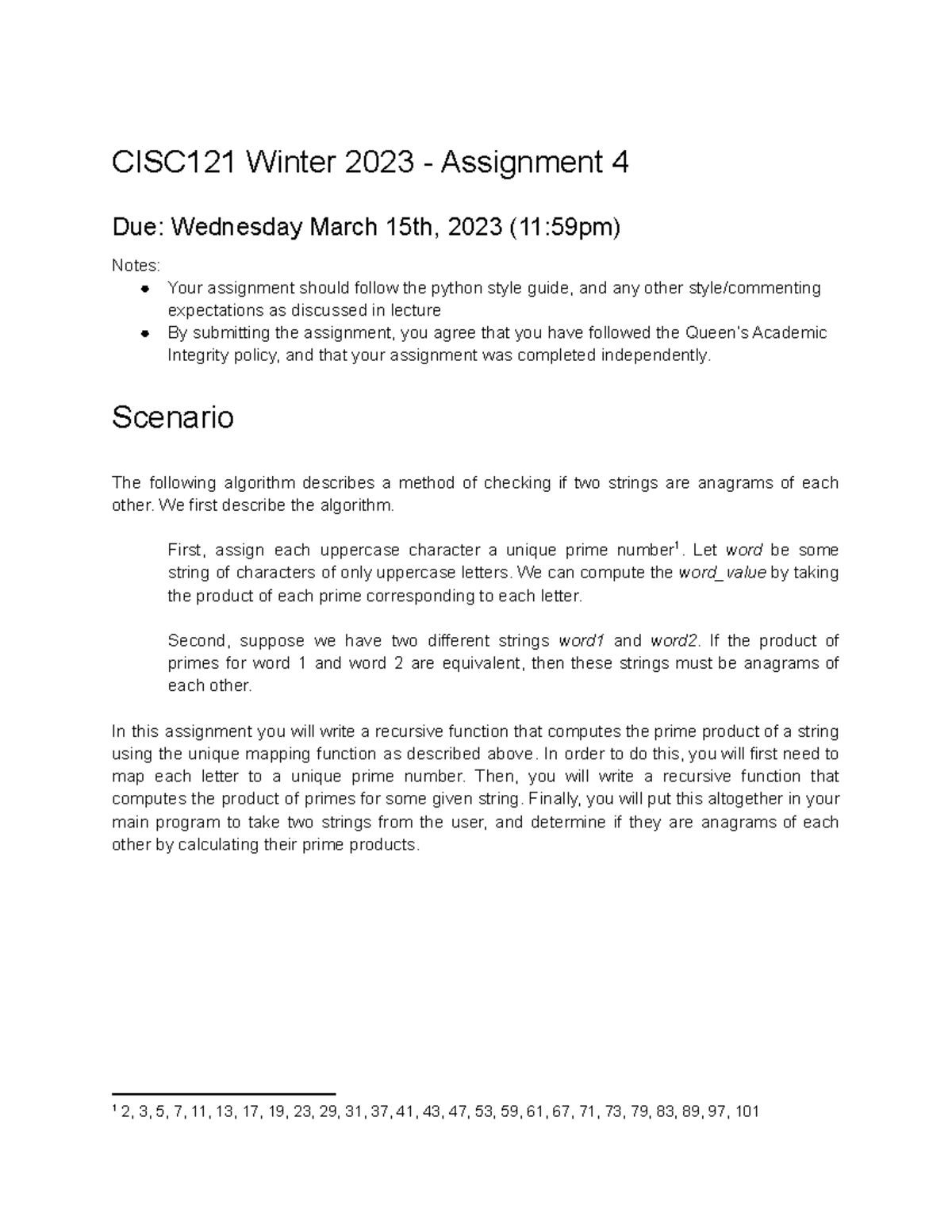 Assignment 4 W23 Radix Sort Cisc121 Winter 2023 Assignment 4 Due Wednesday March 15th