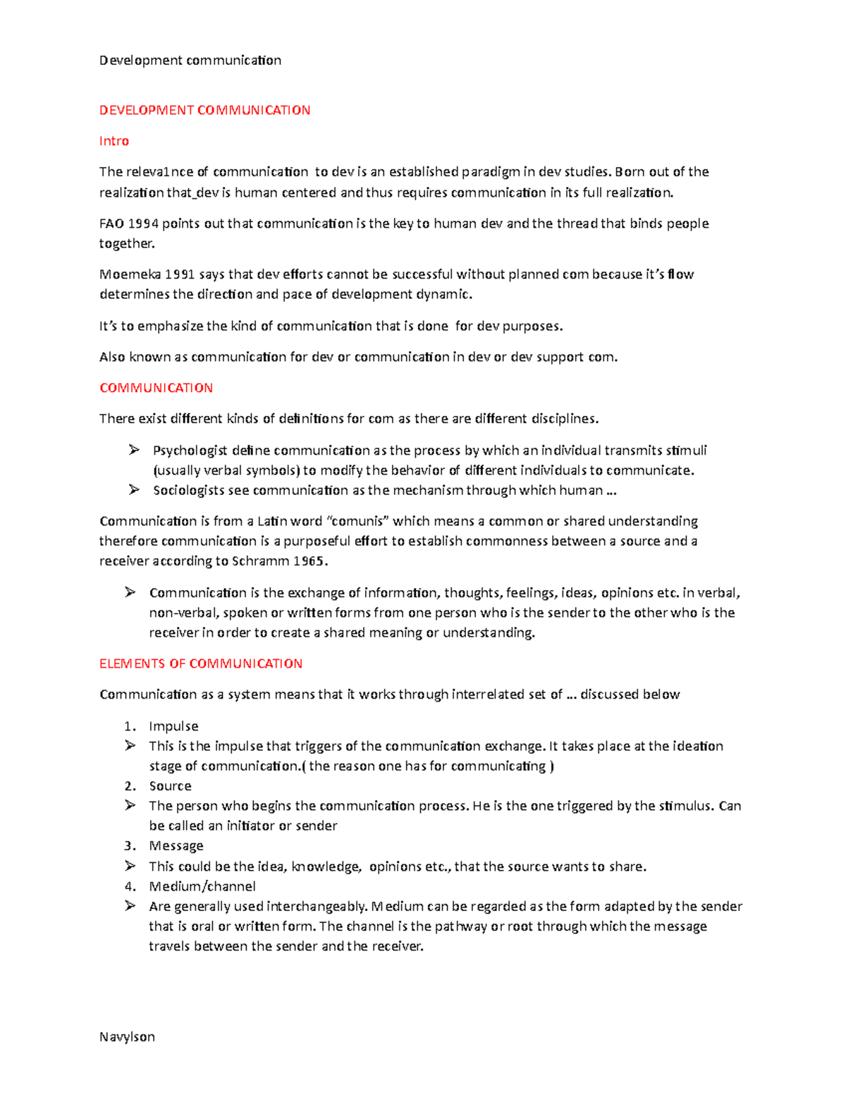 Development communication - DEVELOPMENT COMMUNICATION Intro The ...