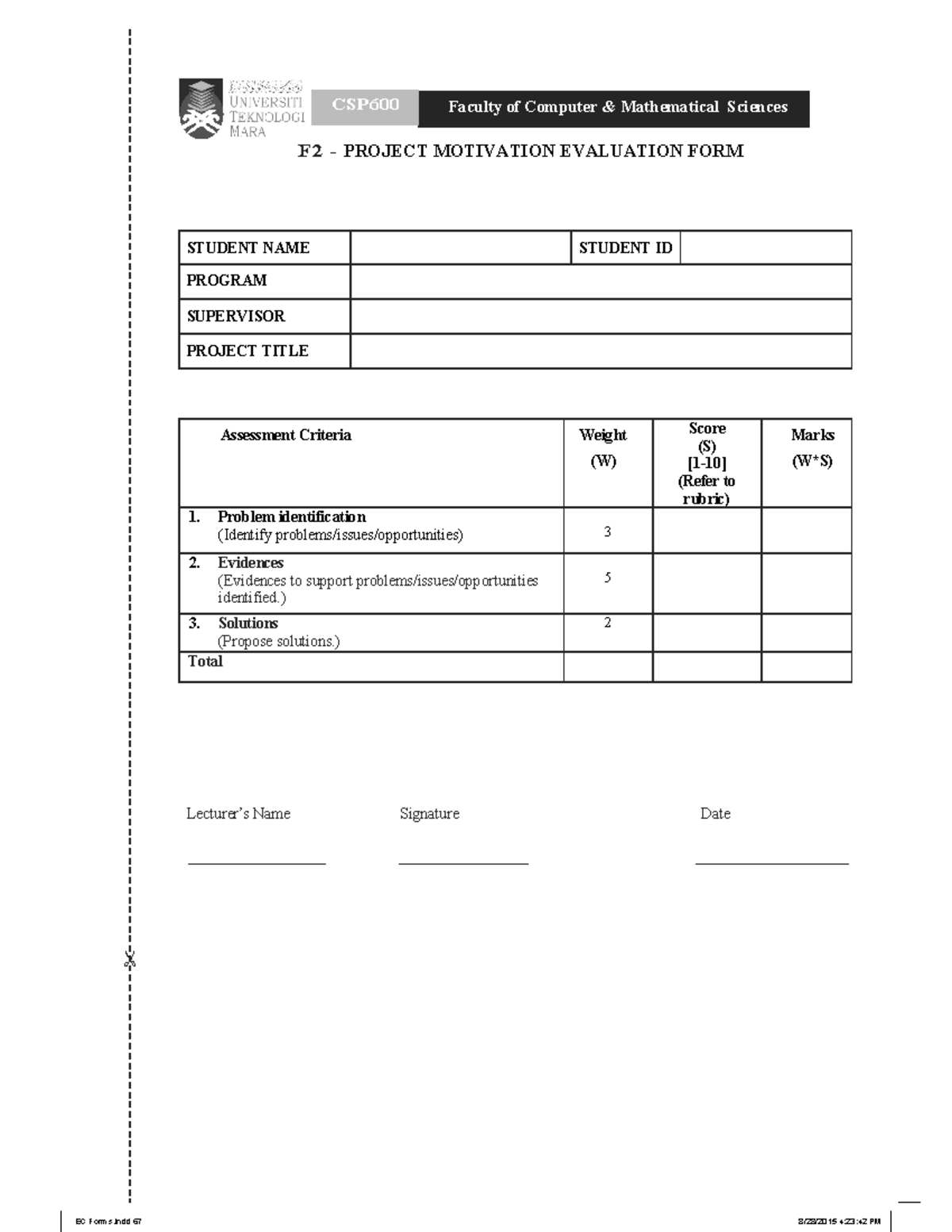 F2-Project Motivation Form - EC Forms 67 8/28/2015 4:23:42 PM F2 ...