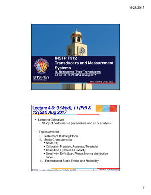 MUE- Handout - Page 1 of 2 BIRLA INSTITUTE OF TECHNOLOY & SCIENCE PIANI ...