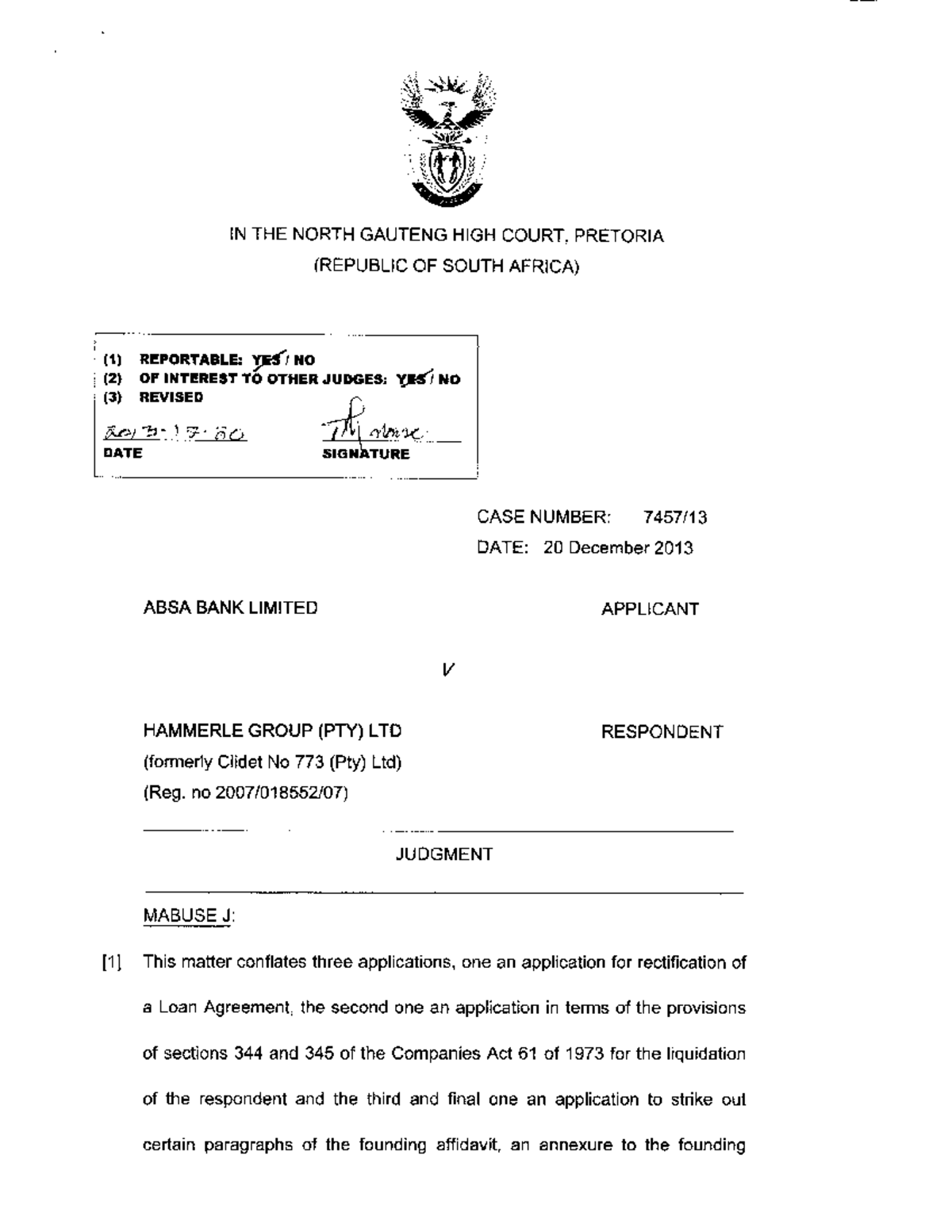 369 - Court Case - CSL2601 - Studocu