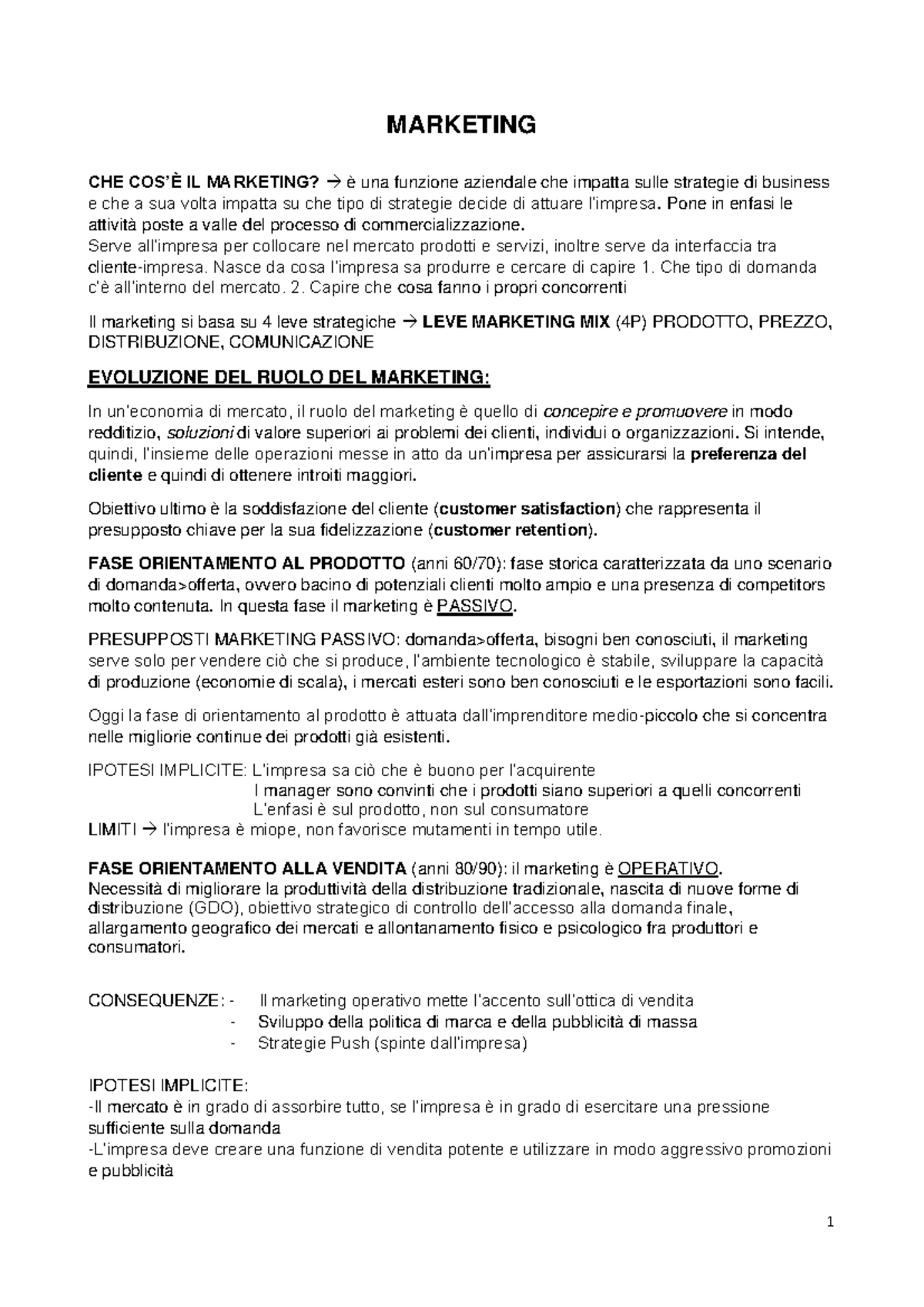 Marketing-convertito - MARKETING CHE COS’È IL MARKETING? → è una ...