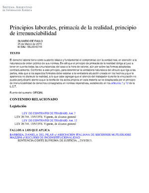 Art. 14 bis análisis - TÍTULO: ANÁLISIS DEL ARTÍCULO 14 BIS DE LA ...