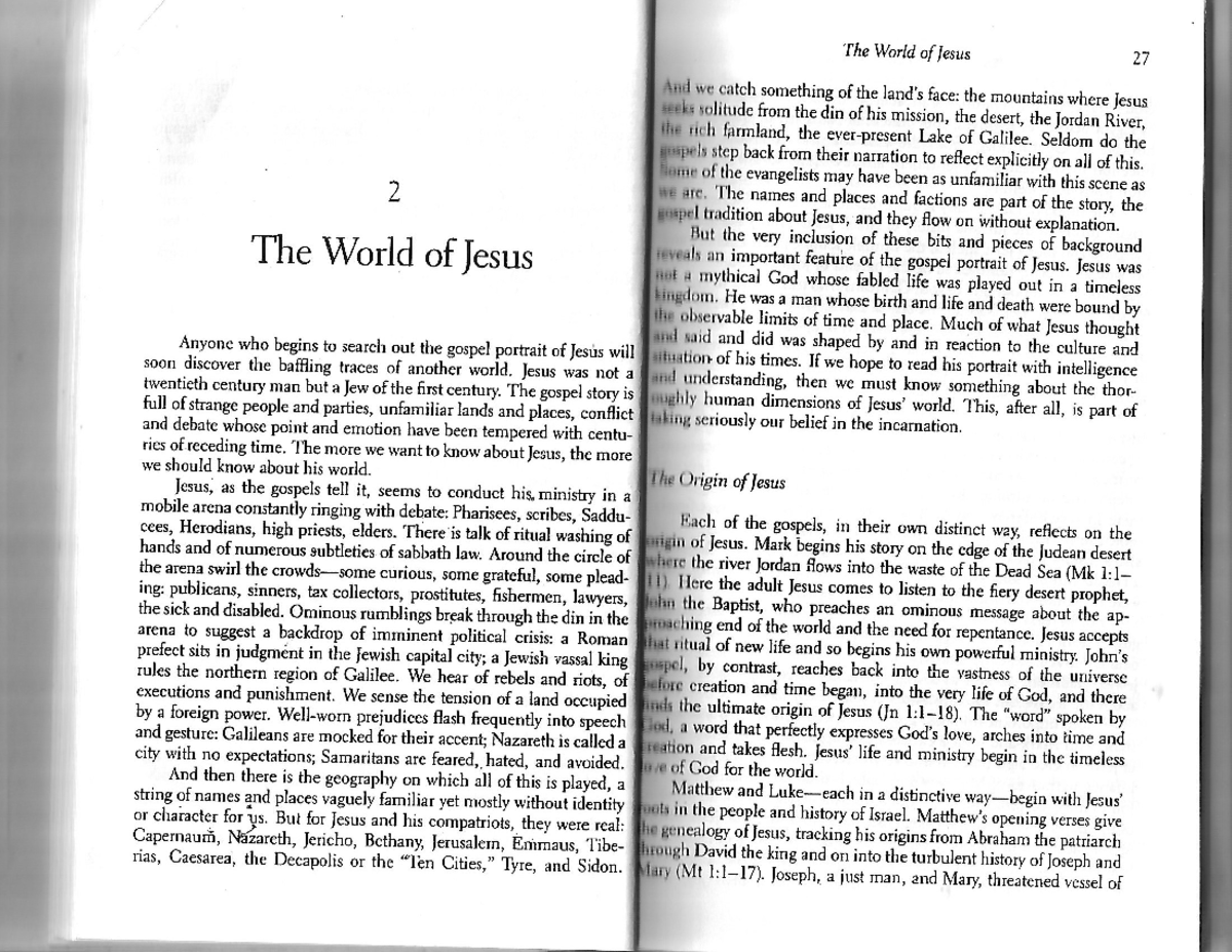 6 Lesson 6-World of Jesus - Introduction to Law - Studocu