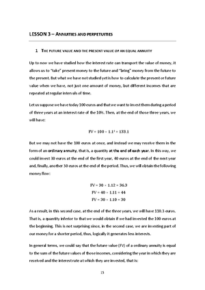 Lesson 1 - Notes - Future Value, Present Value and Interest Rates ...