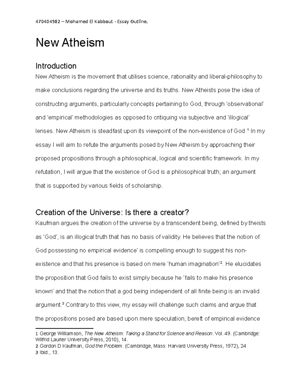 New Atheis 1 - Grade: 92 - New Atheism Introduction New Atheism is the ...