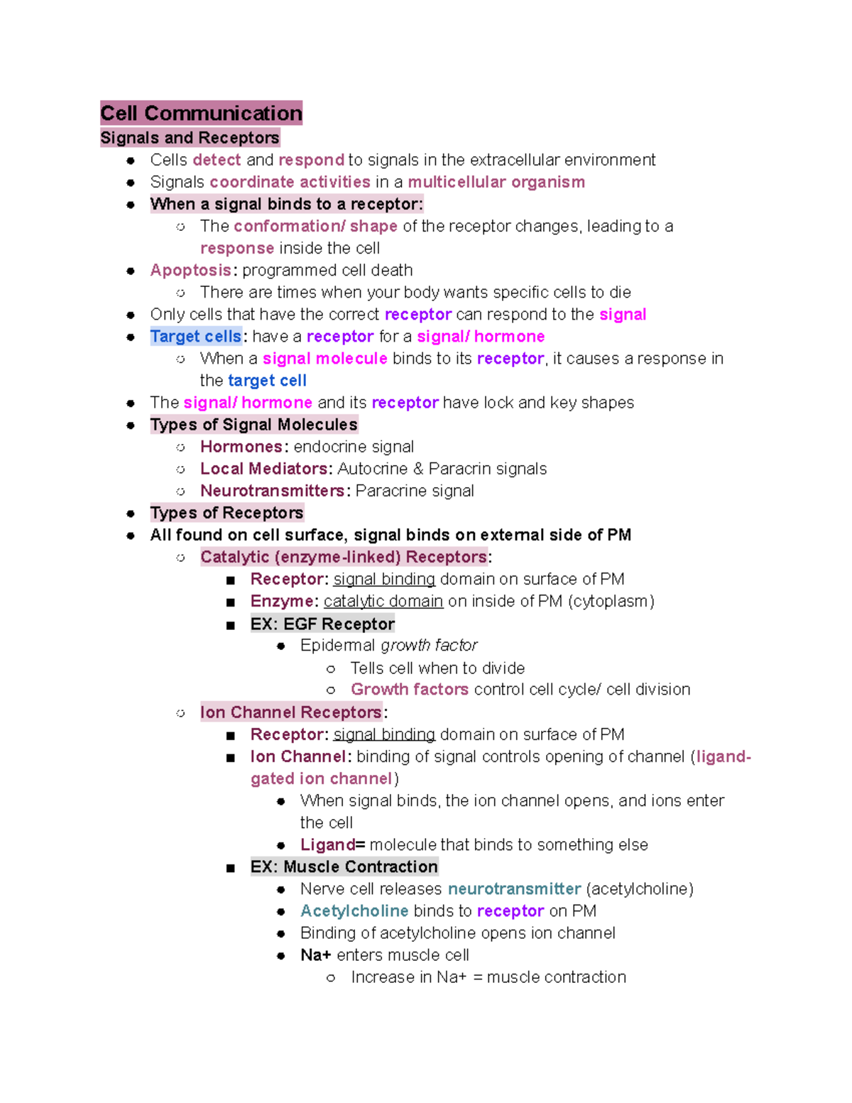 Cell communication - Endocrine: long distance signal (blood) Paracrine ...