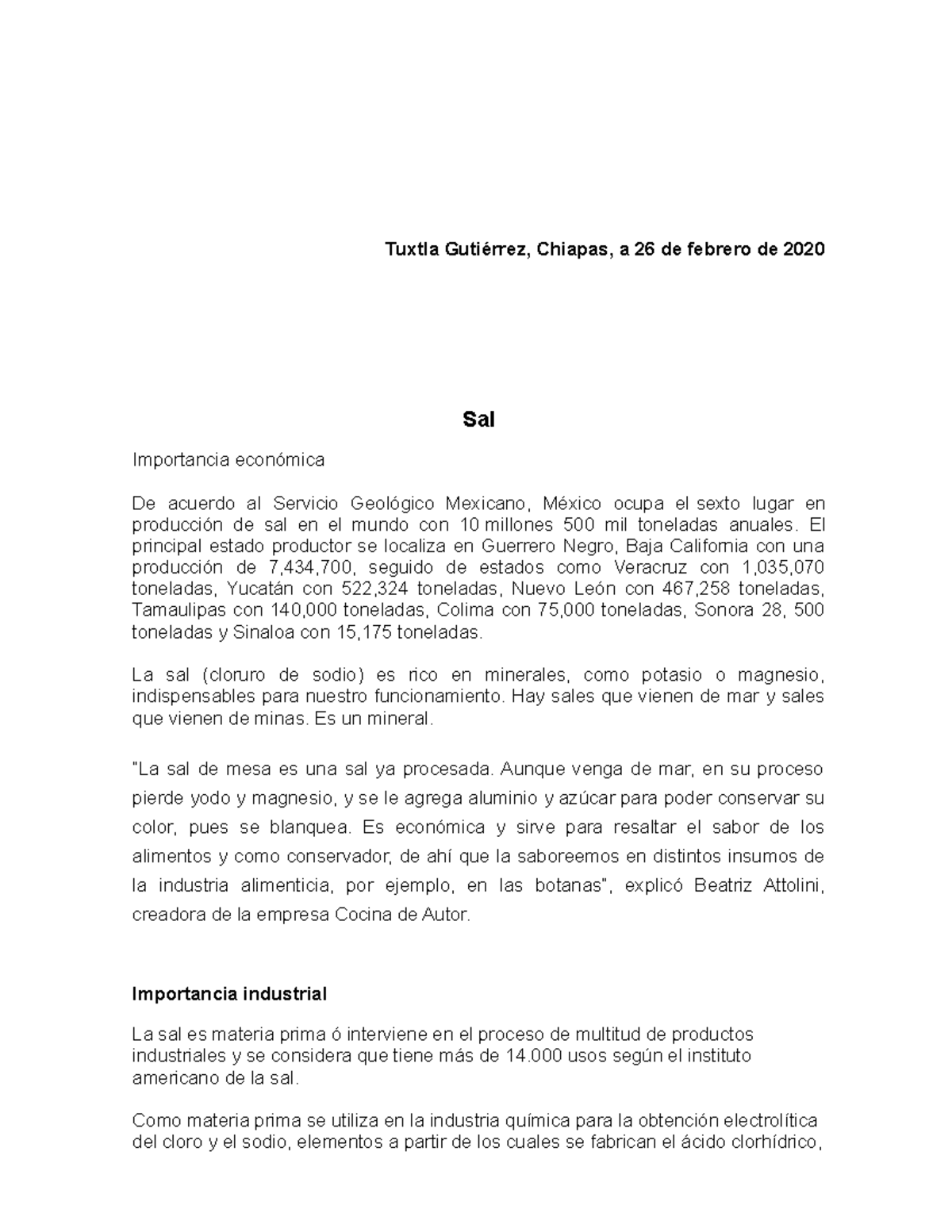 10 meteria - Apuntes hvvv - Tuxtla Gutiérrez, Chiapas, a 26 de febrero ...