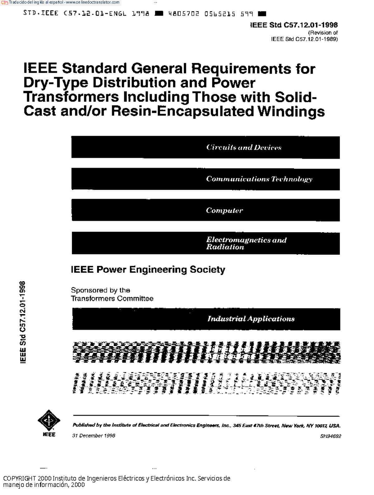 Pdfcoffee.com ieee-c571201-dry-type-transformerspdf-pdf-free - Física ...