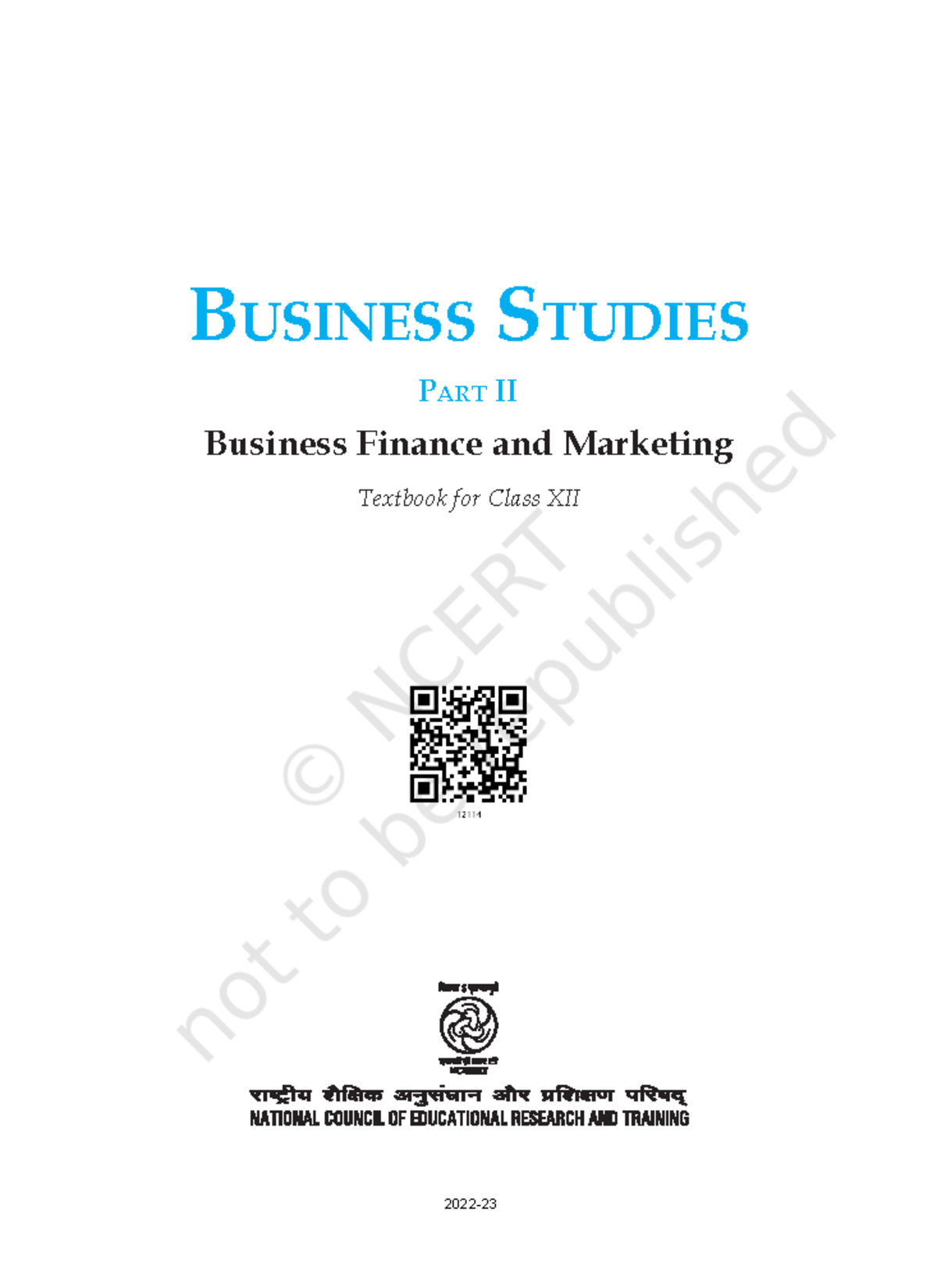 Lebs2ps - Ncert Class 12 Business Studies Book Part 2 - Business ...