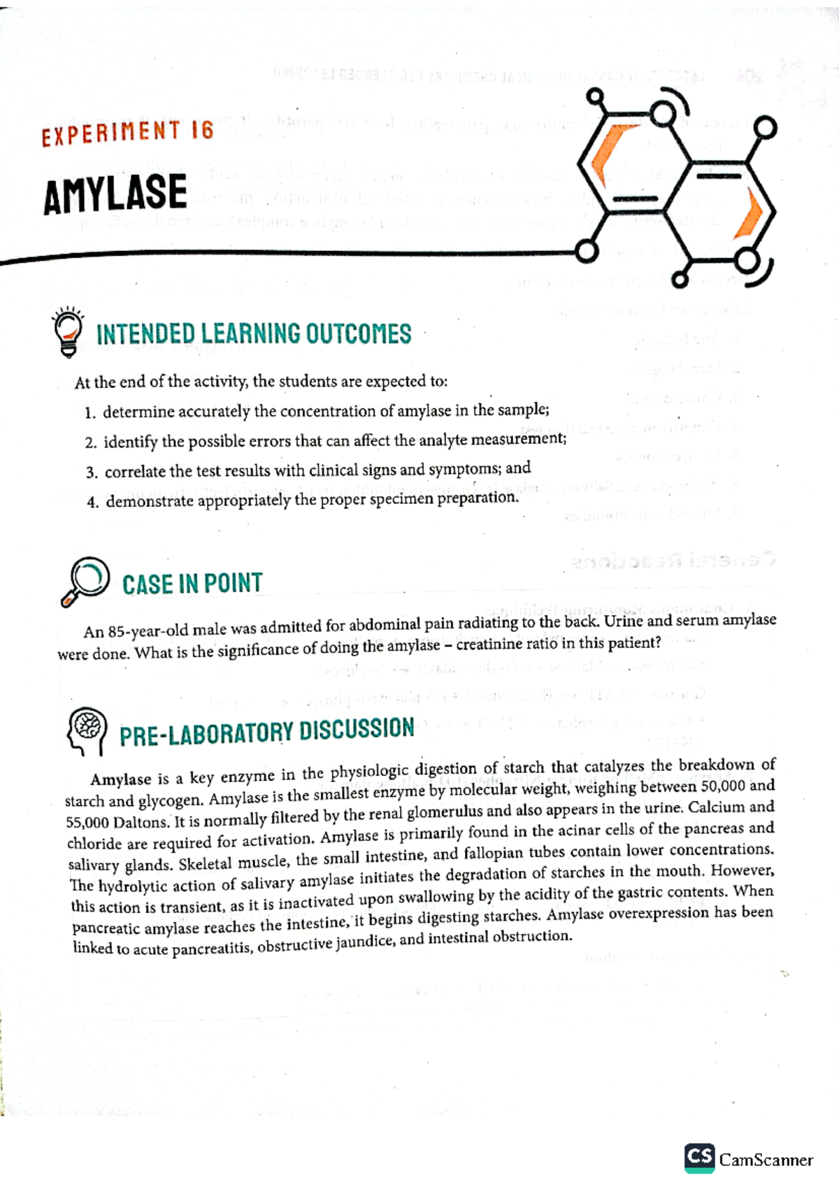 Amylase - Medical Technology - Studocu