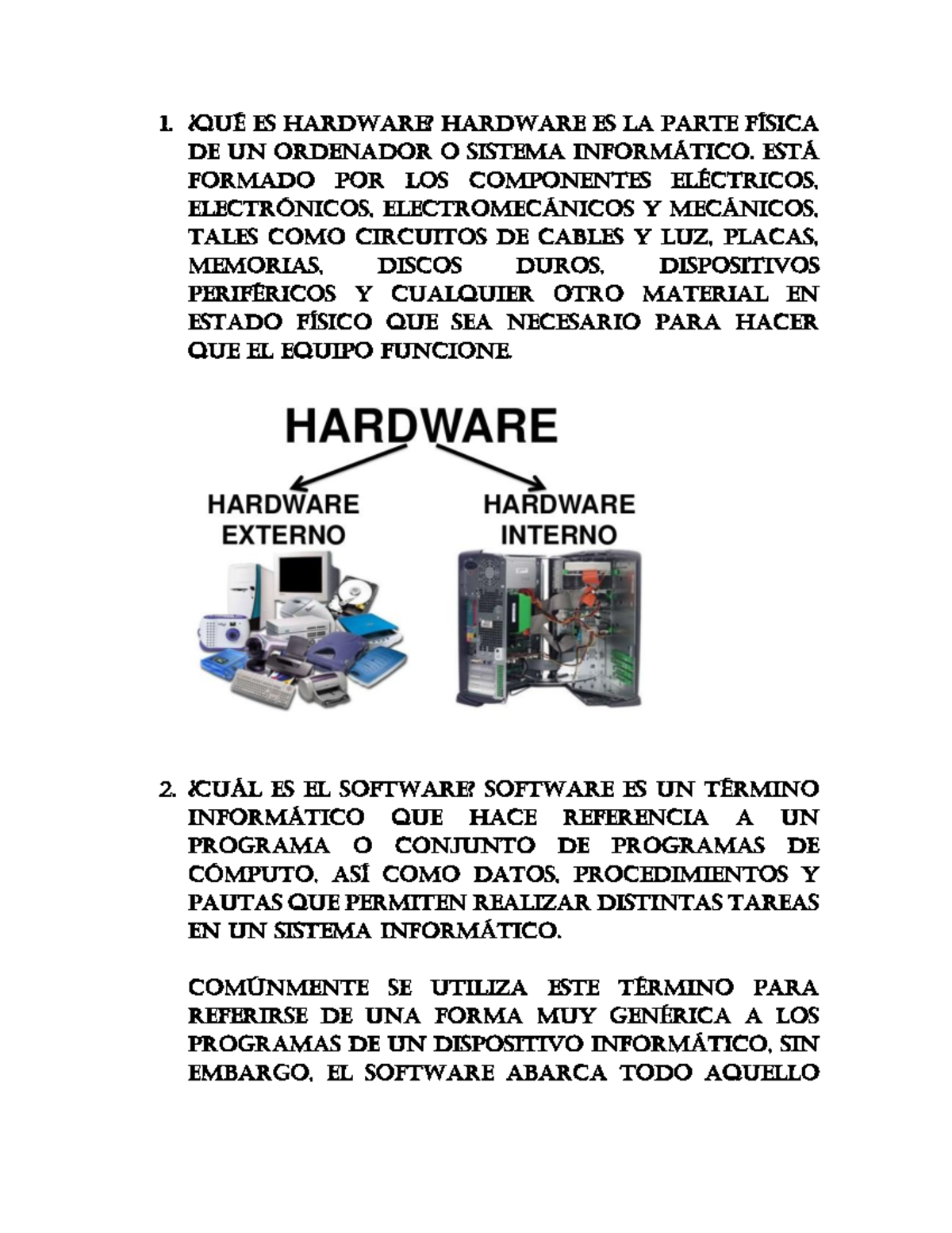 Computadora - util - ¿Qué es Hardware? Hardware es la parte física de ...