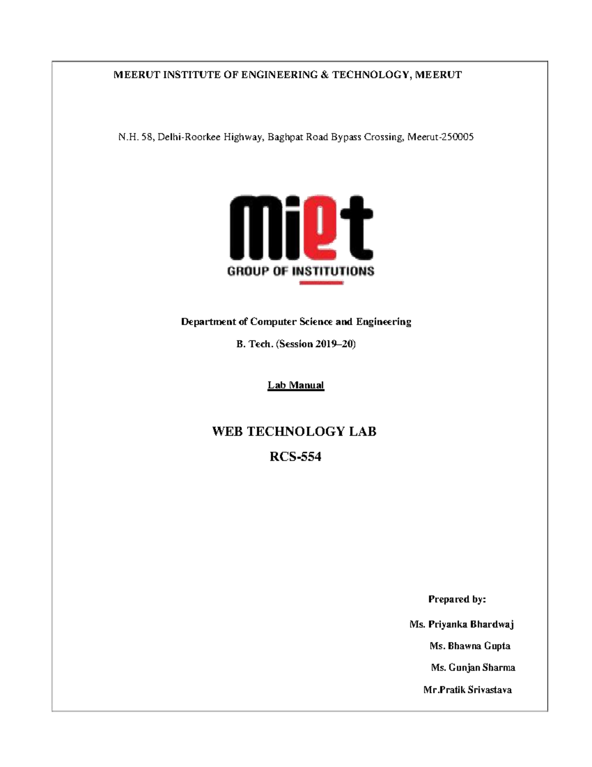 Final Lab Mannual Web Tech 240419 071823 240419 084117 - MEERUT ...