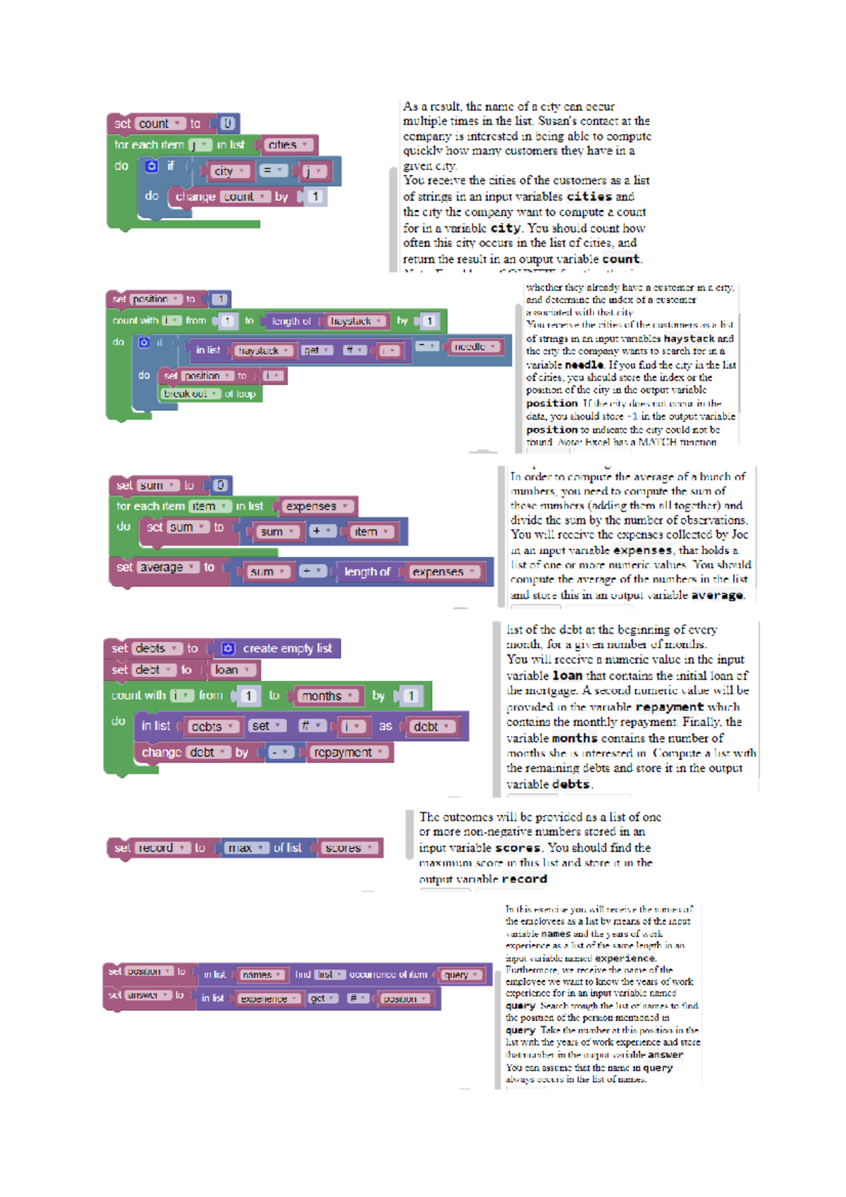 Tutorial 5 Blockly antwoorden + opdrachten - Asaraultthenameofa city ...