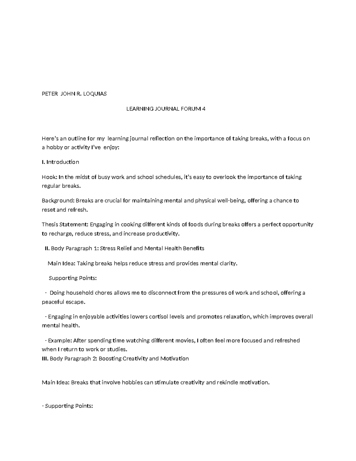 Learning Journal Unit 4 - PETER JOHN R. LOQUIAS LEARNING JOURNAL FORUM ...