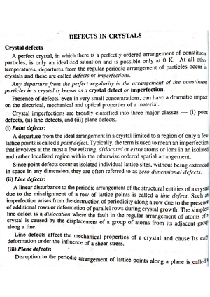 Chapter 3 Solid state x ray diffraction by crystals - chemistry - Studocu