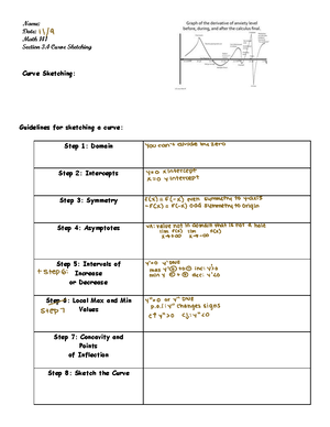 Review Sheet for Exam #2 - Calculus I (Math 141) Exam #2 Review Sheet 1 Derivatives Use the ...