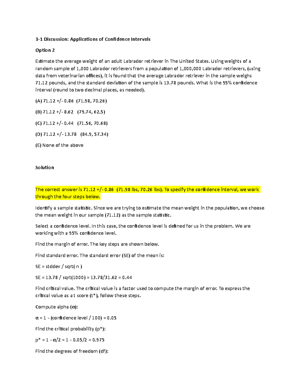 MAT-240 Module 3 Discussion - 3-1 Discussion: Applications of ...