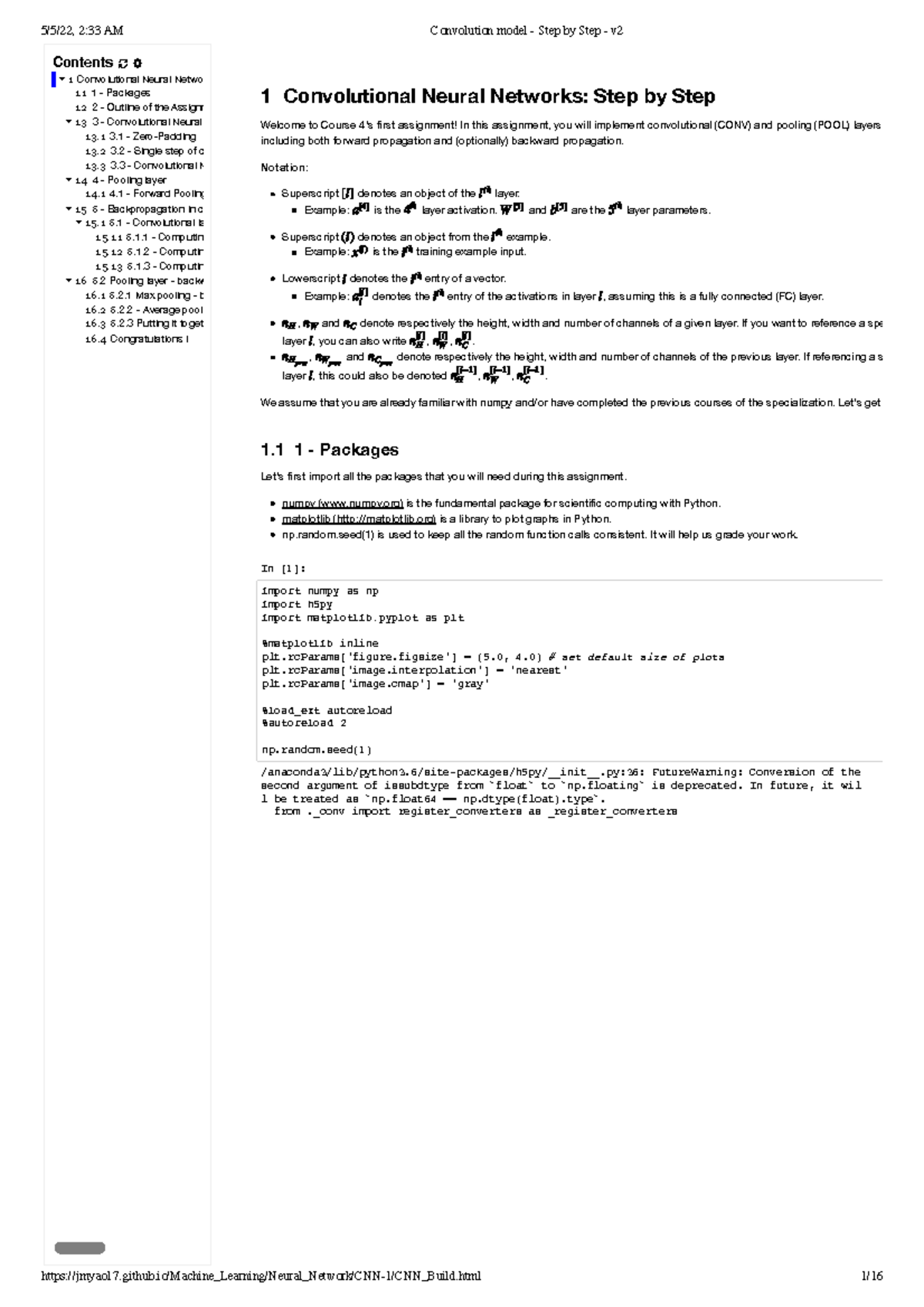 Convolution Model Step By Step V2 1 Convolutional Neural Networks Step By Step Welcome To