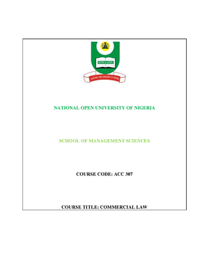 Introduction TO Nigeria Legal Method by Sanni Abiola - CHAPTER ONE LAW ...