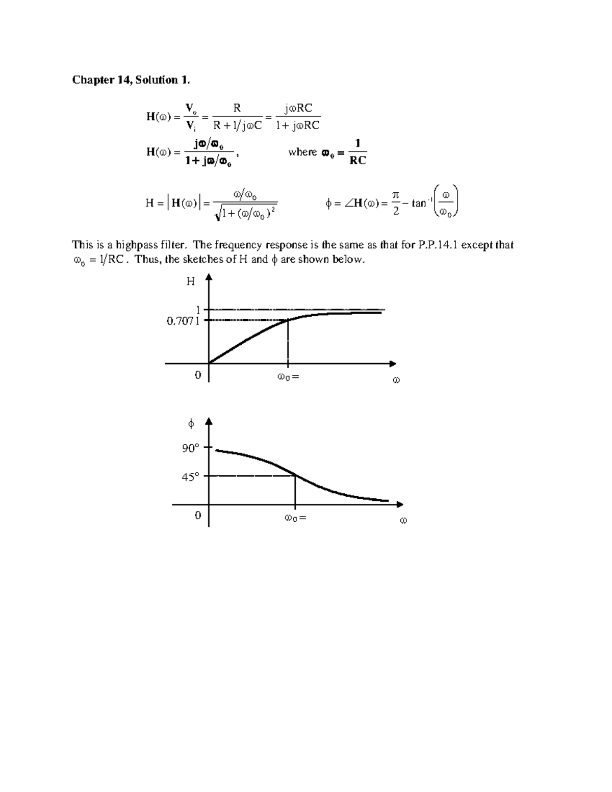 Chapter 14 - For homework - RCj RCj Cj1R R )( i o V V H H )( 0 0 j j ...