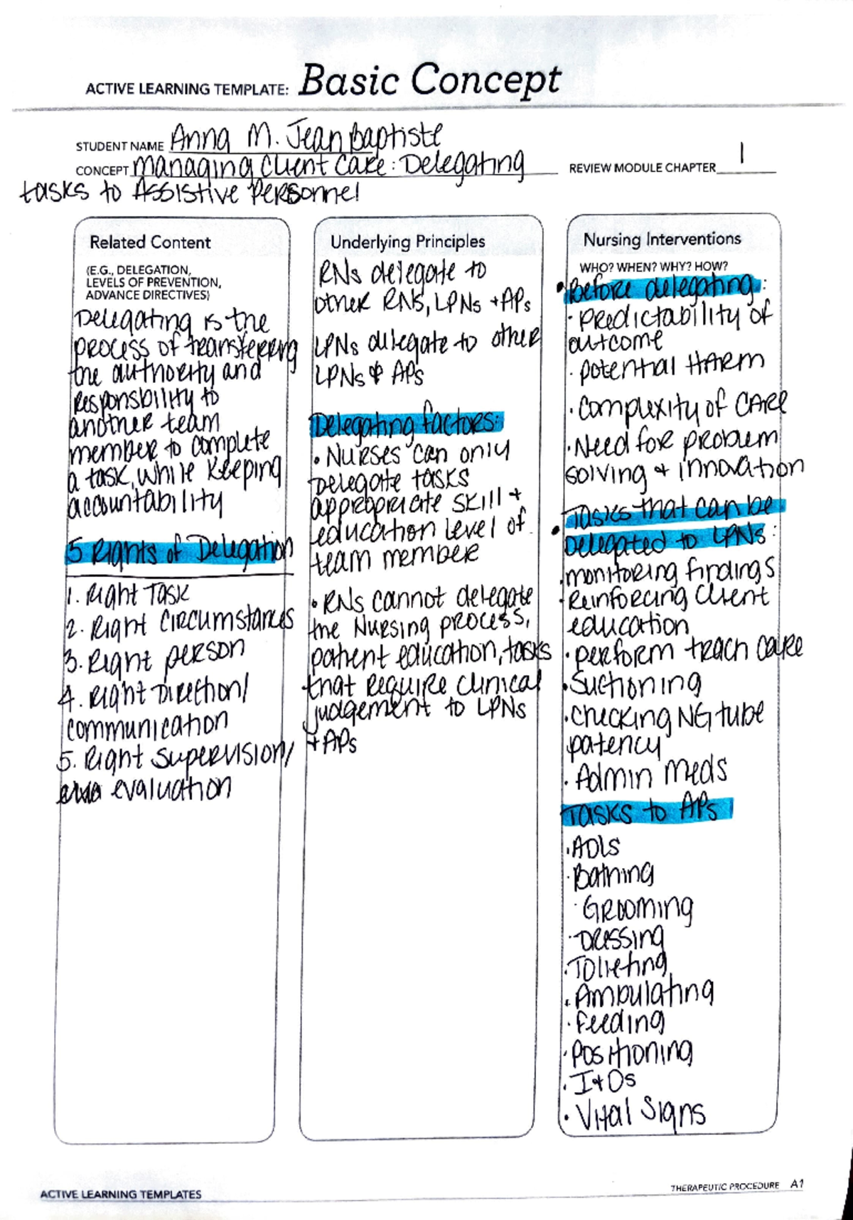 Ati remediation - Notes - _____________ACTIVELEARNINGTEMPLATE: Basic ...