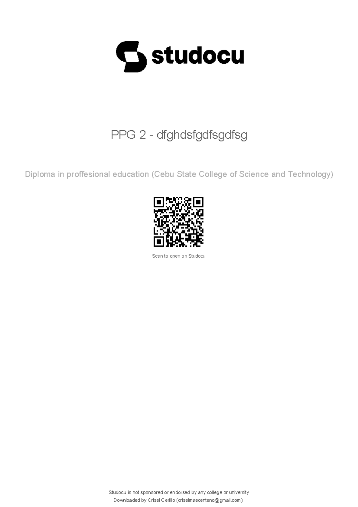 Ppg-2-dfghdsfgdfsgdfsg - PPG 2 - dfghdsfgdfsgdfsg Diploma in ...