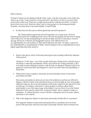 4-1 - discussion module 4 - How do our attitudes impact our view of ...