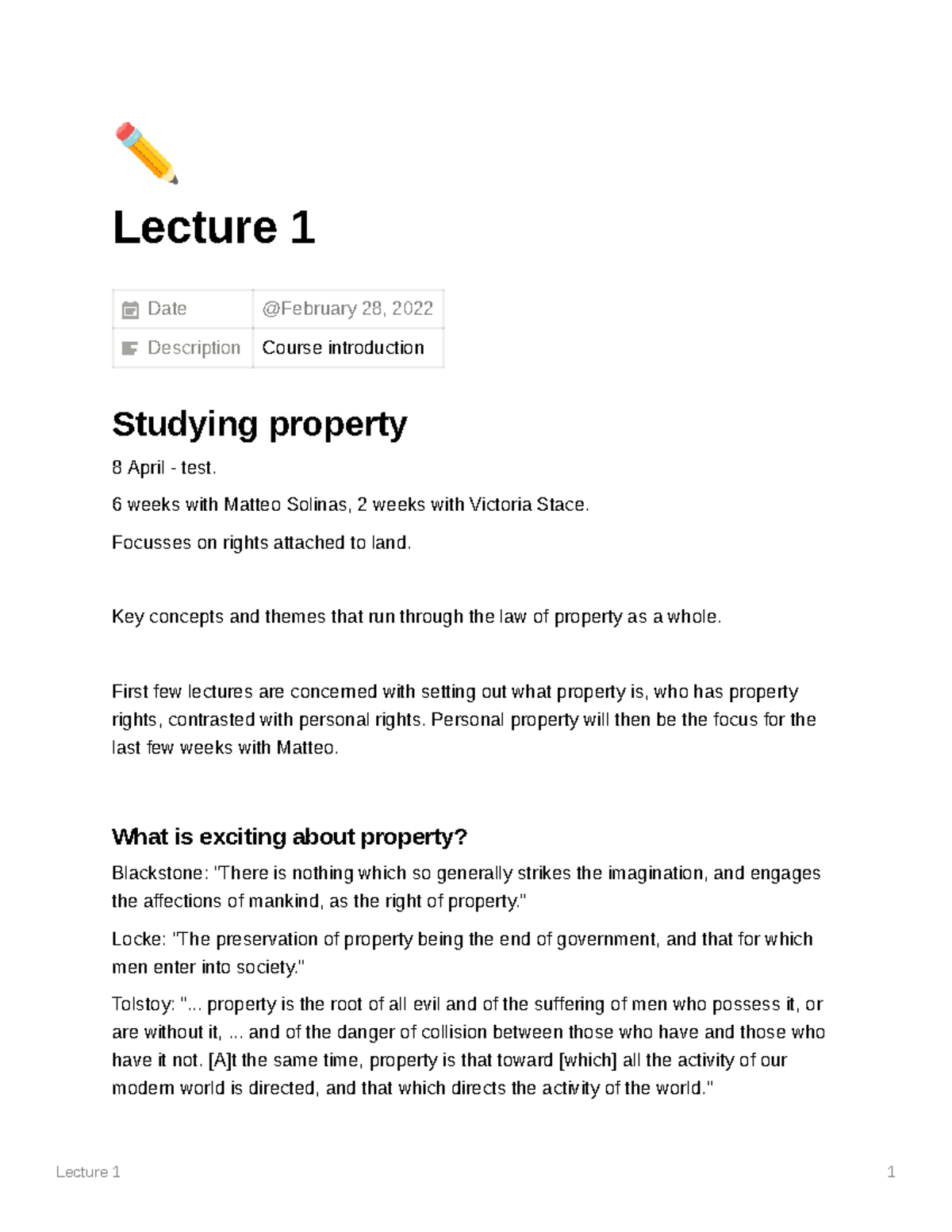 Lecture 1 Trimester 1 - Lecture 1 1 Lecture 1 Date Description Course ...