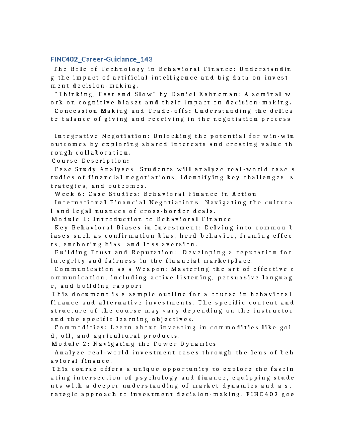 FINC402 Career-Guidance 143 - FINC402_Career-Guidance_ T h e R o l e o f T e c h n o l o g y i n ...