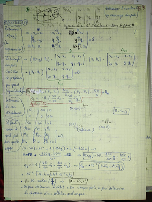 Cours AEP - Module d'alimentation en eau potable (AEP) + exercices d'application - COURS - Studocu