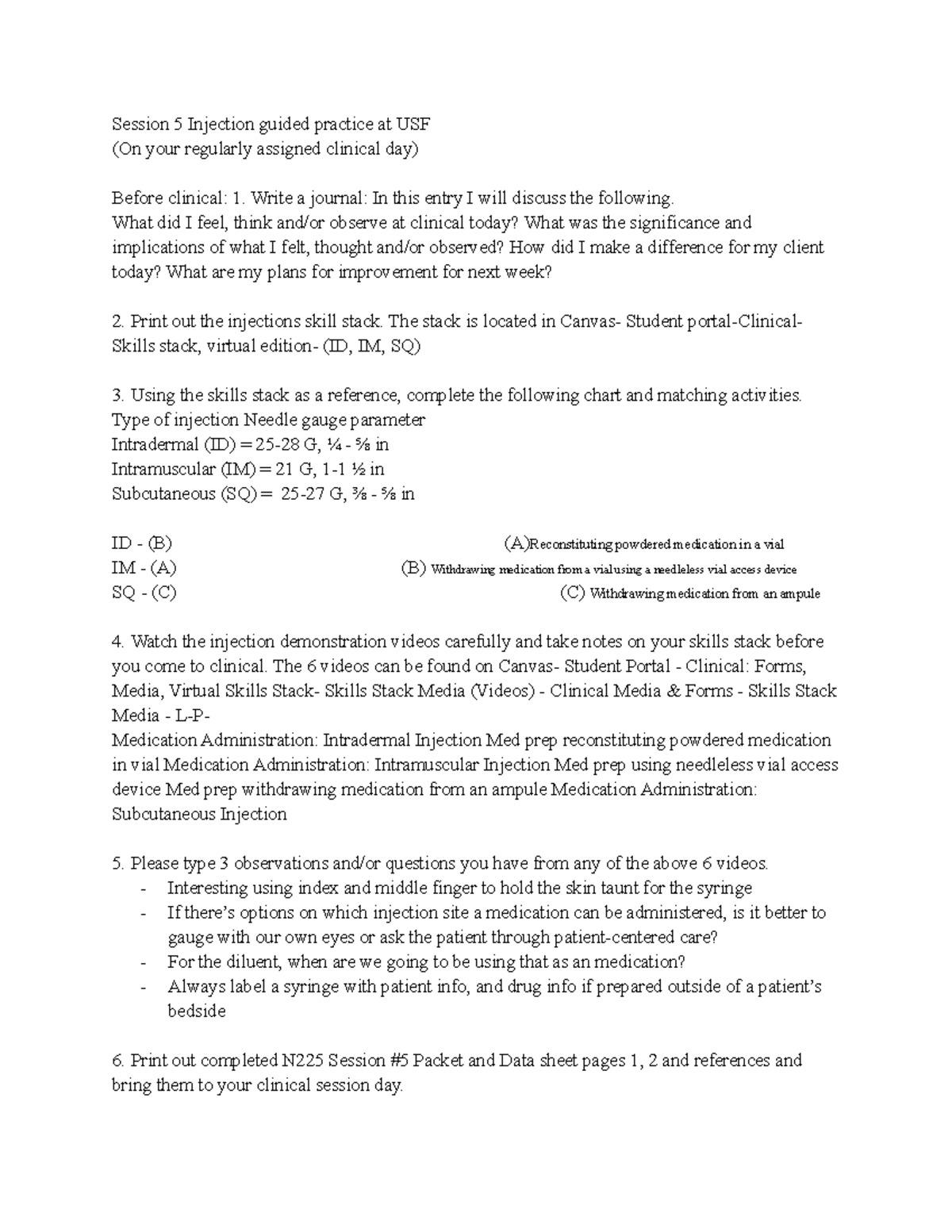 F 20 N225 Session Packets Session 5 - Session 5 Injection guided ...