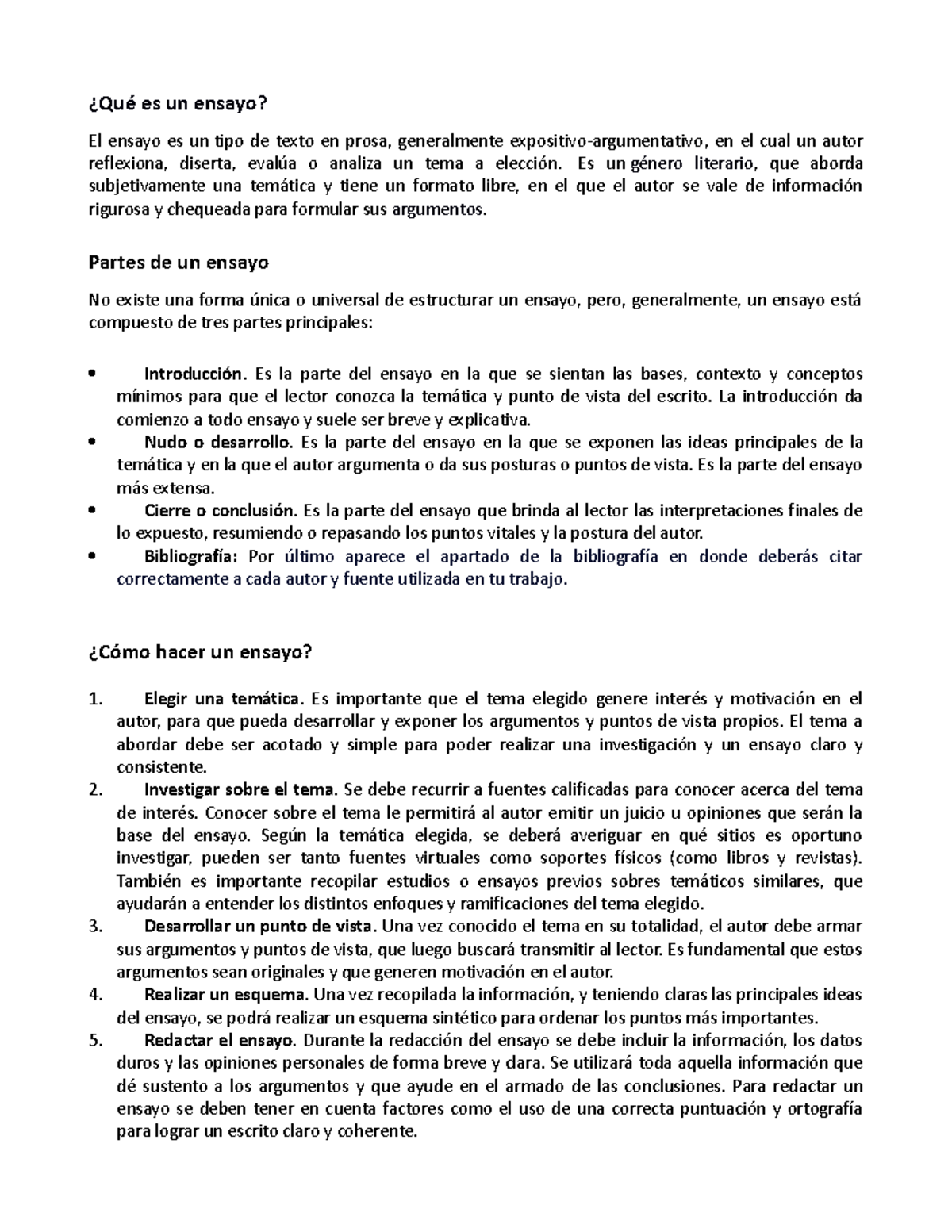 Qué es un ensayo - investigacion - ¿Qué es un ensayo? El ensayo es un tipo de texto en prosa ...