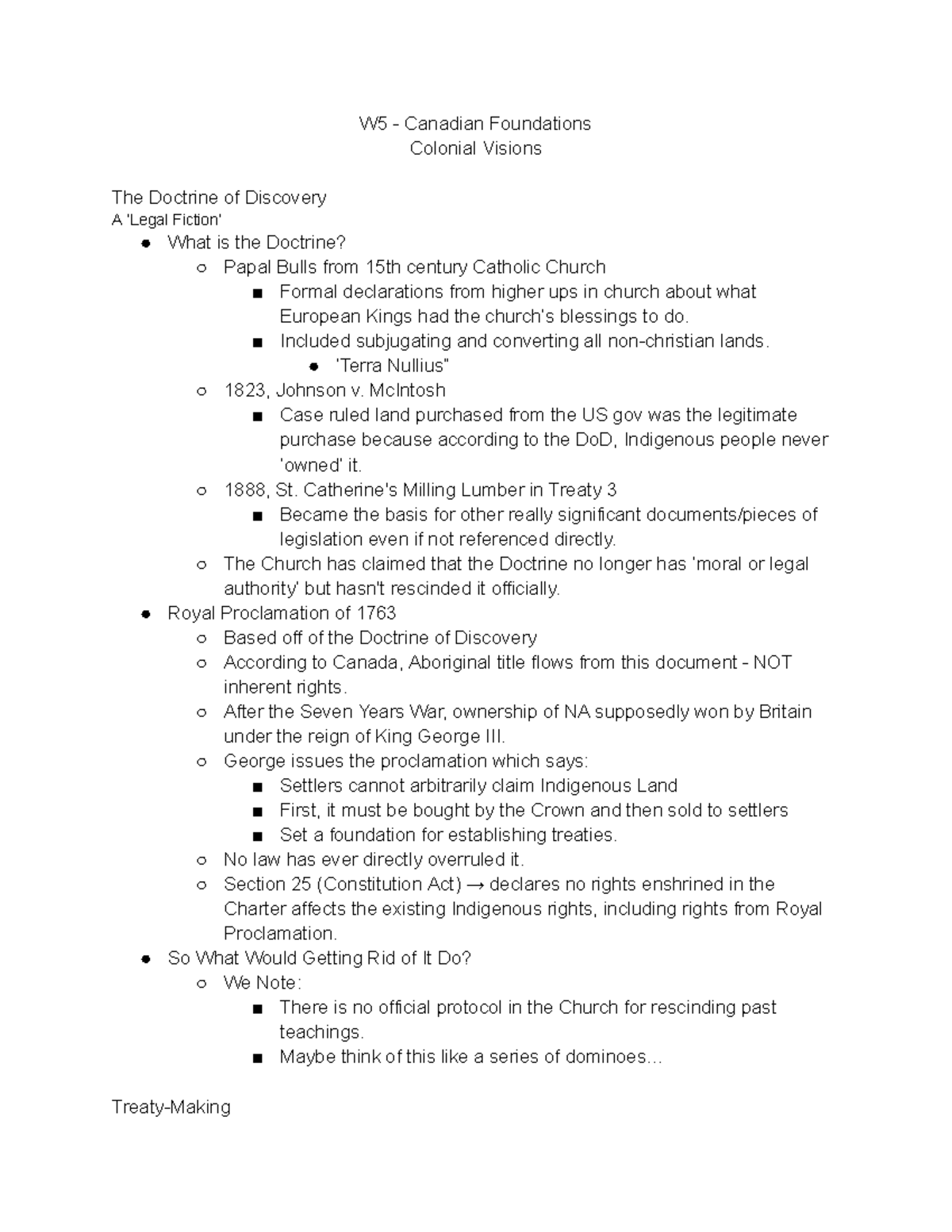 W5 - Canadian Foundations - W5 - Canadian Foundations Colonial Visions ...