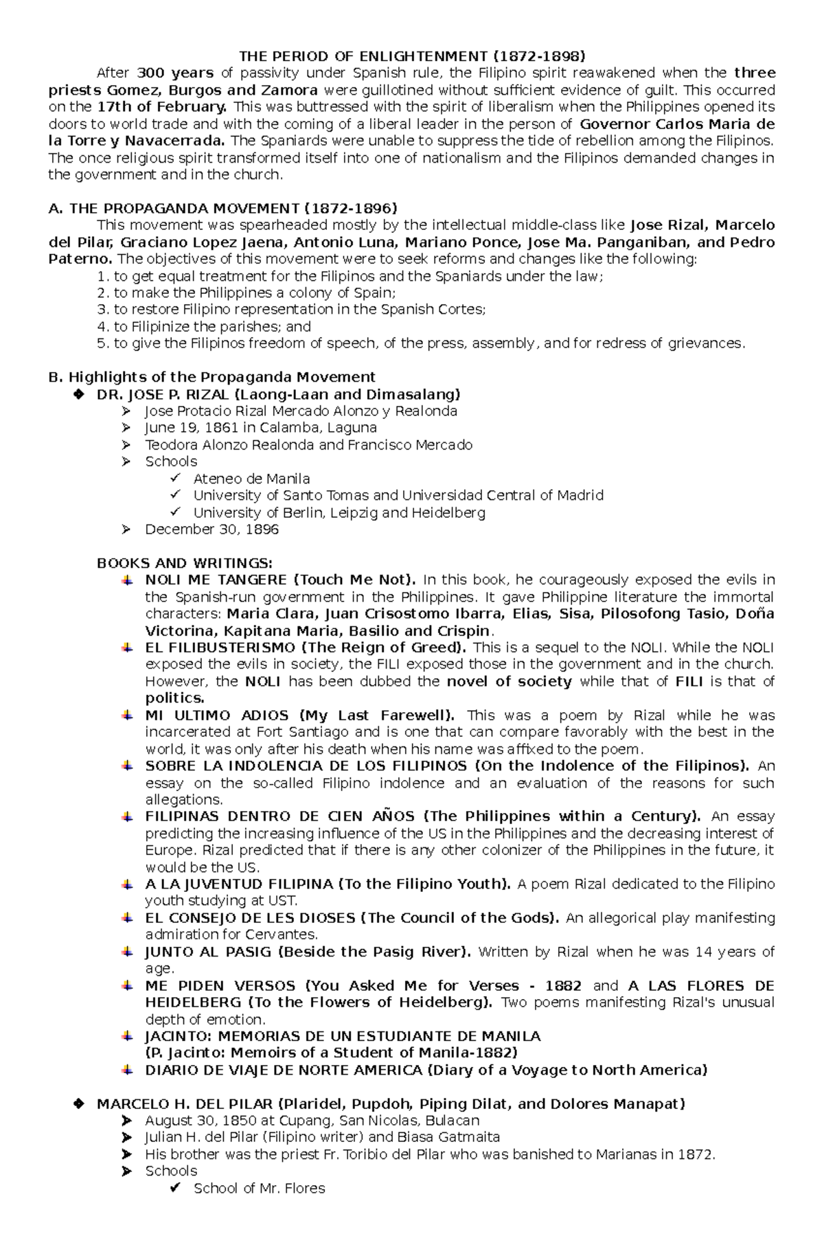 THE Period OF Enlightenment - THE PERIOD OF ENLIGHTENMENT (1872-1898 ...