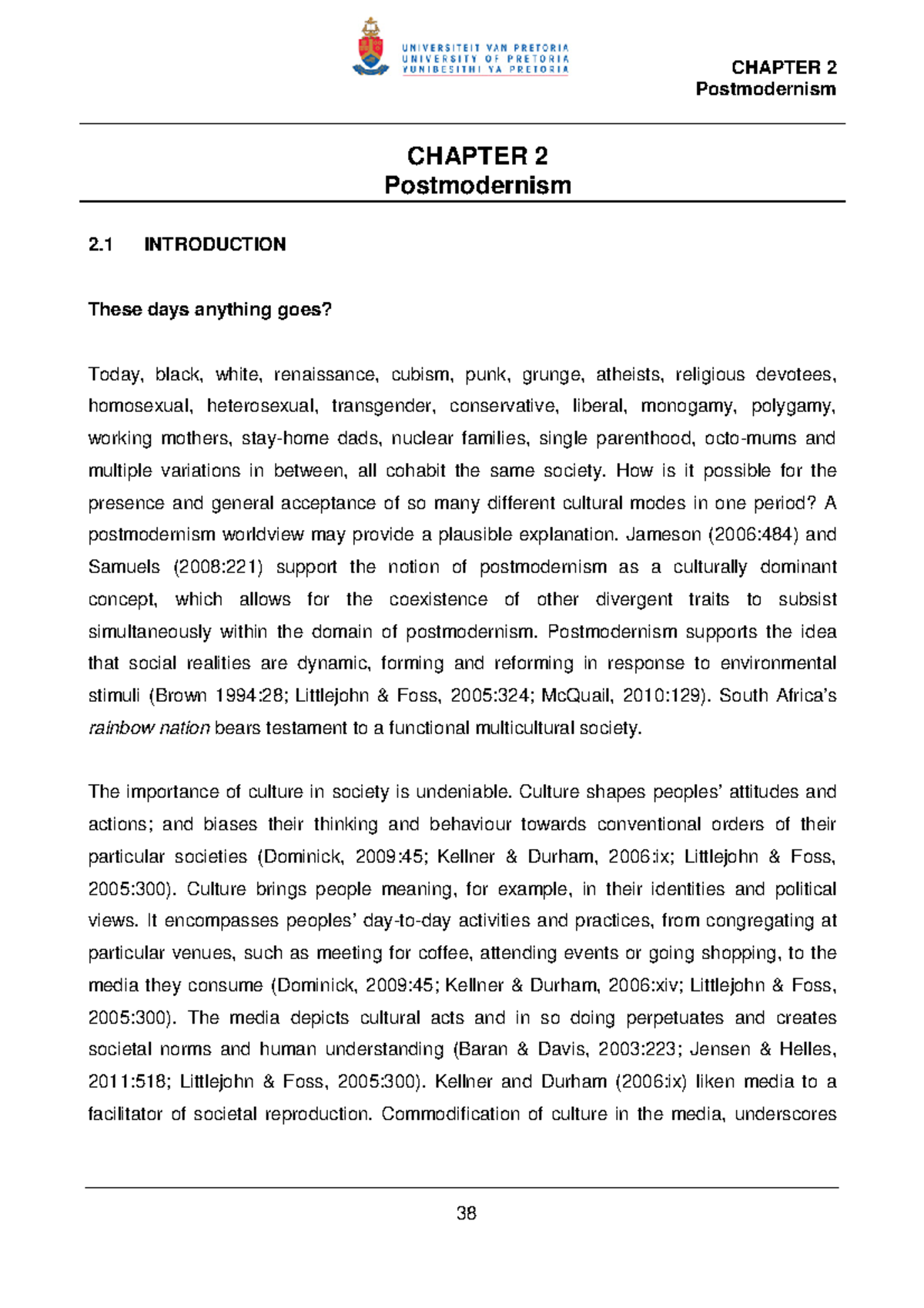 Postmodenism - Postmodernism 2. CHAPTER 2 Postmodernism 2 INTRODUCTION ...