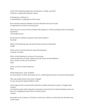 Old testament survey quiz 1 - How many accounts of creation does the ...