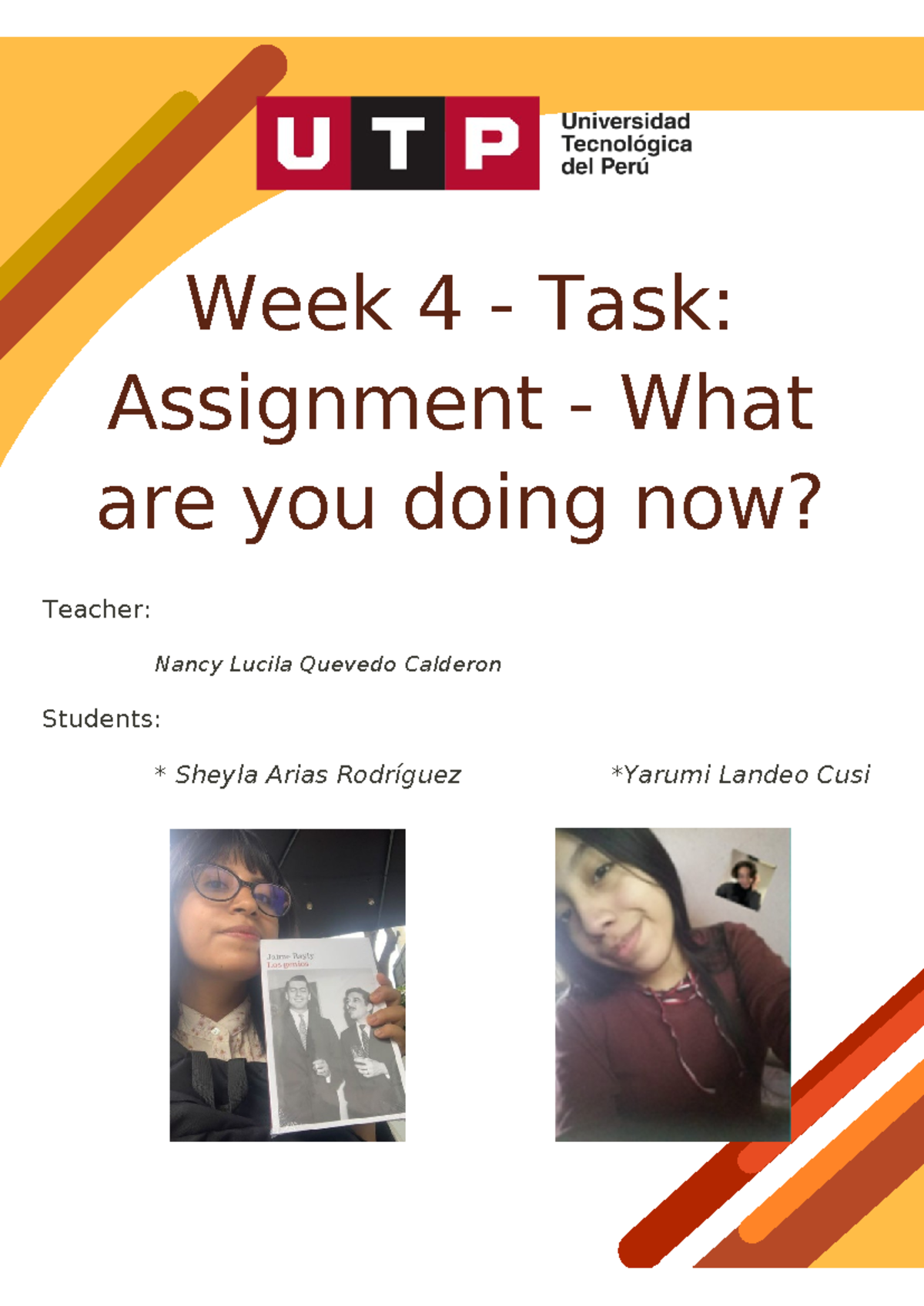 Ingles-WEEK 7 - siii - Principios de algoritmos - Week 4 - Task: Assignment - What are you doing ...