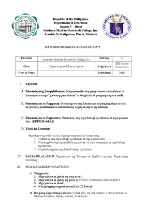 Epp 2 module 1 - edukasyon pantahanan at pangkabuhayan with ...