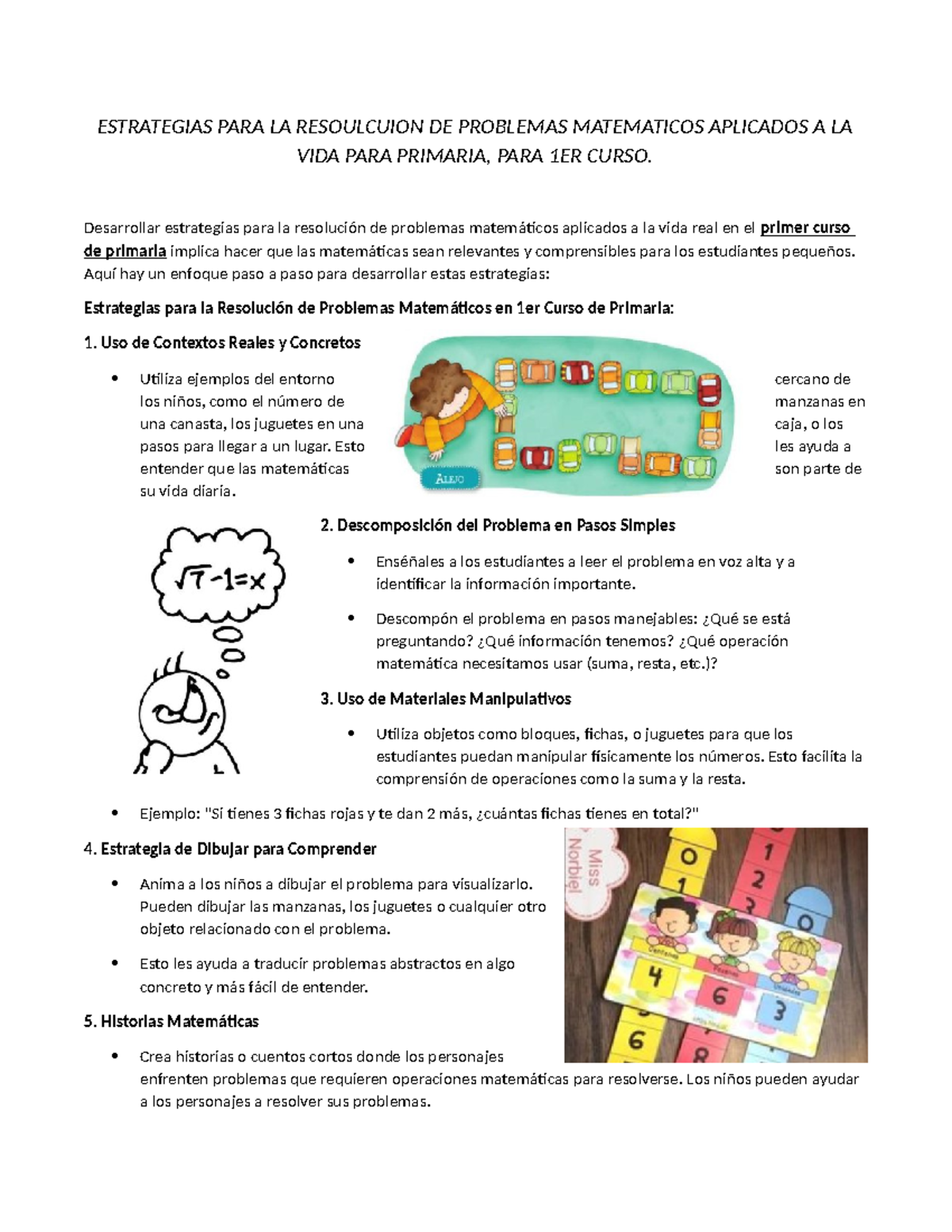 Estrategias PARA LA Resoulcuion DE Problemas Matematicos Aplicados A LA ...
