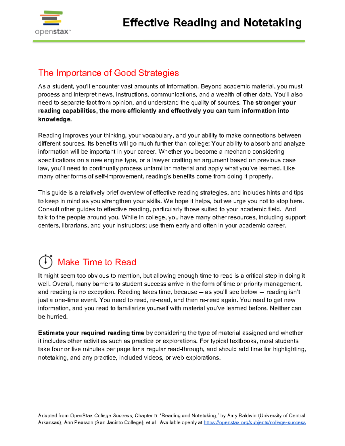 Open Stax.Effective.Reading.and - Effective Reading and Notetaking ...