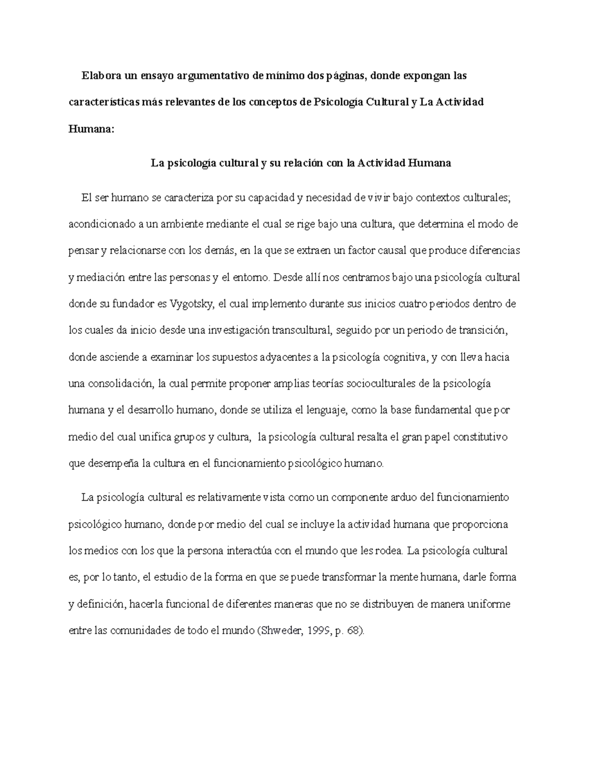 Ensayo Argumentativo Yaneth Osorio - Acción psicosocial y en la ...