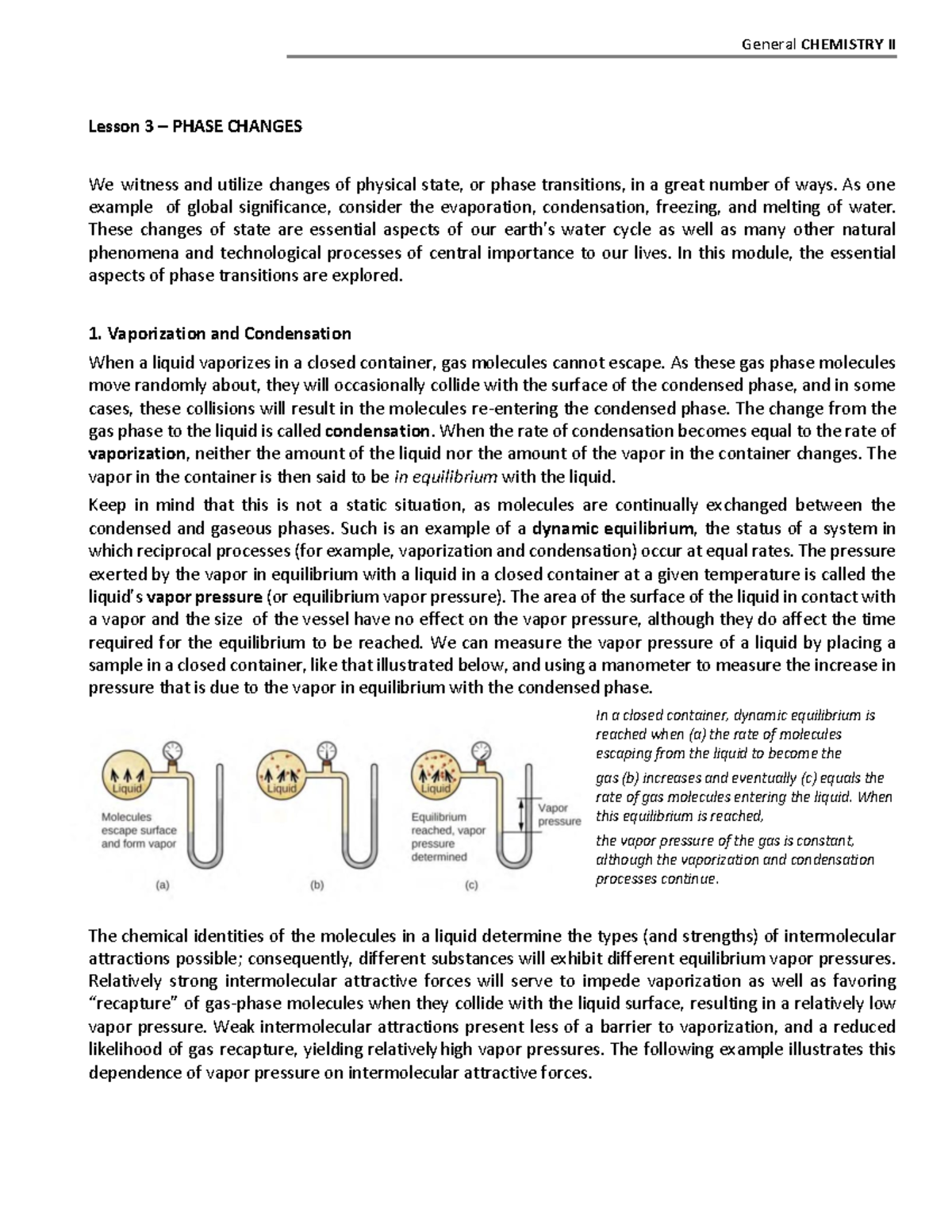 Phase Changes - STEM - Lesson 3 – PHASE CHANGES We witness and utilize ...