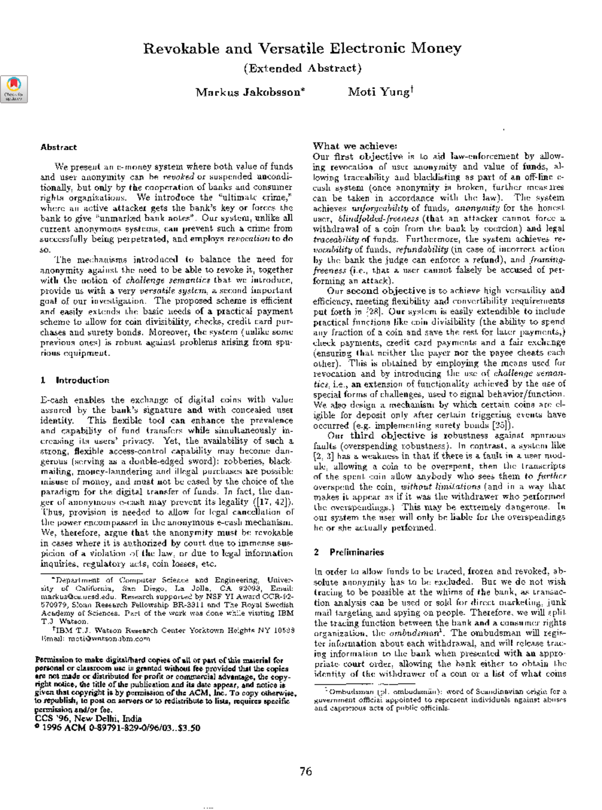 238168.238191 - guide - Revokable and Versatile Electronic Money ...