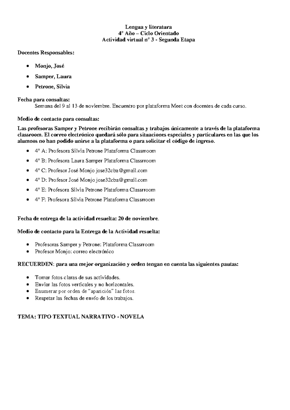 CO 4º Lengua Y Literatura Actividad 3 2 Etapa - Lengua y literatura 4 ...