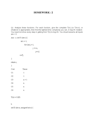 Homework 1 - Assignments - HOMEWORK 1: Q1. Give a correct recursive ( no loops or arrays ) Java ...