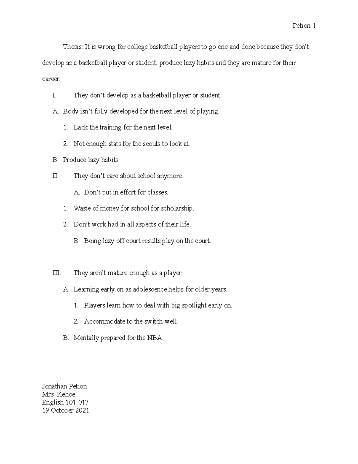 Final NBA Draft - I wrote a paper/essay on how the NBA should change ...