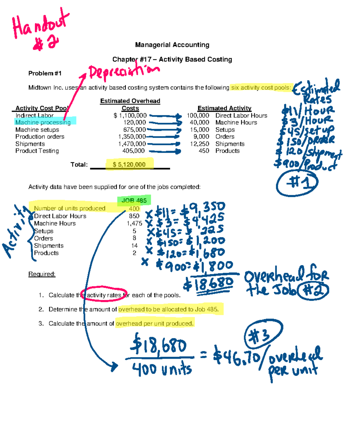 Chapter 17 - Problem 2 Solved - Managerial Accounting Chapter #17 ...